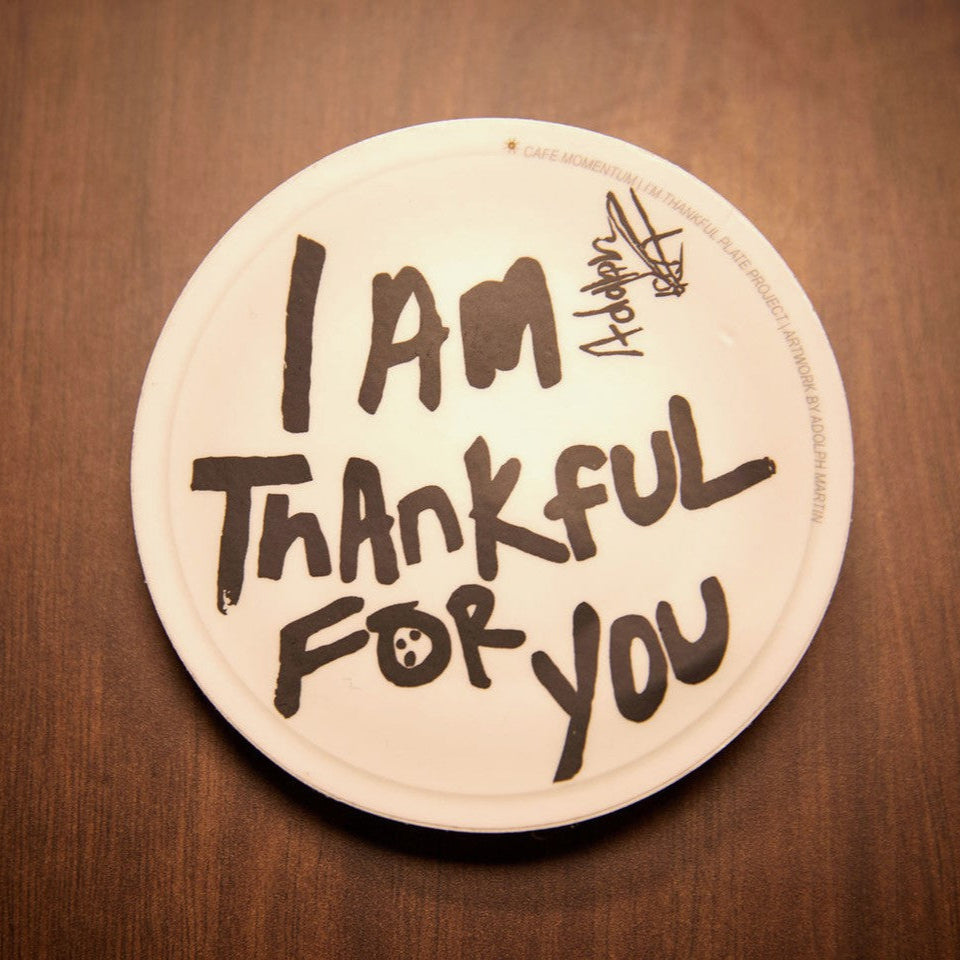 Thankful Plate Project Stickers – Cafe Momentum Shop